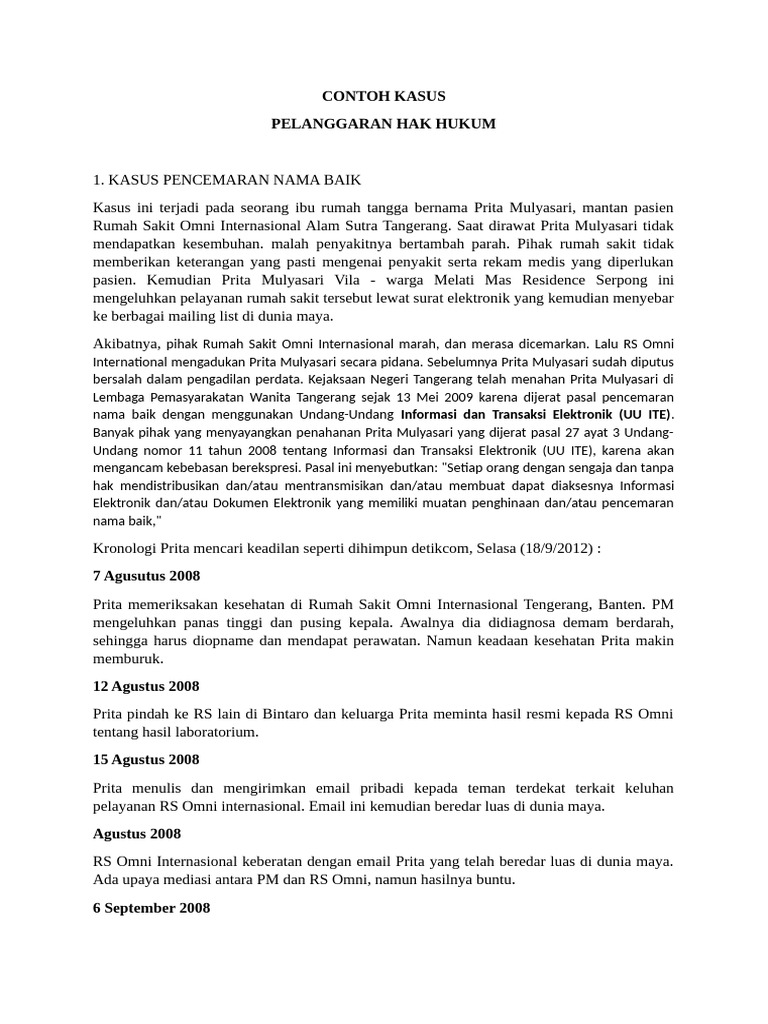 Tugas Ppkn Contoh Kasus | PDF