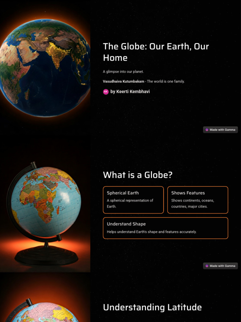 Understanding Earth: Globe Basics | PDF | Earth | Latitude