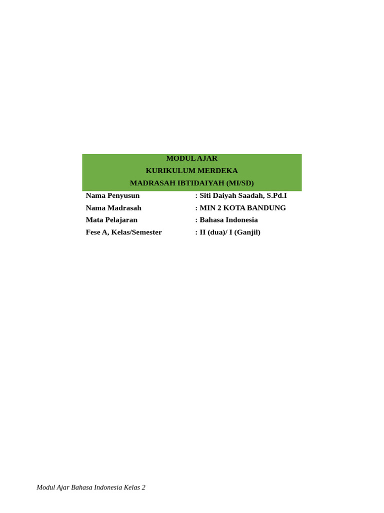 Modul Ajar Supervisi | PDF