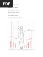 Metric Data 01 - Average Standing Dimensions | PDF