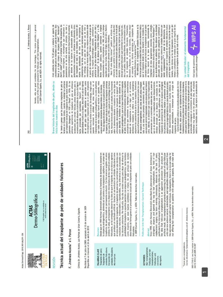 Impresiones Implante Capilar | PDF