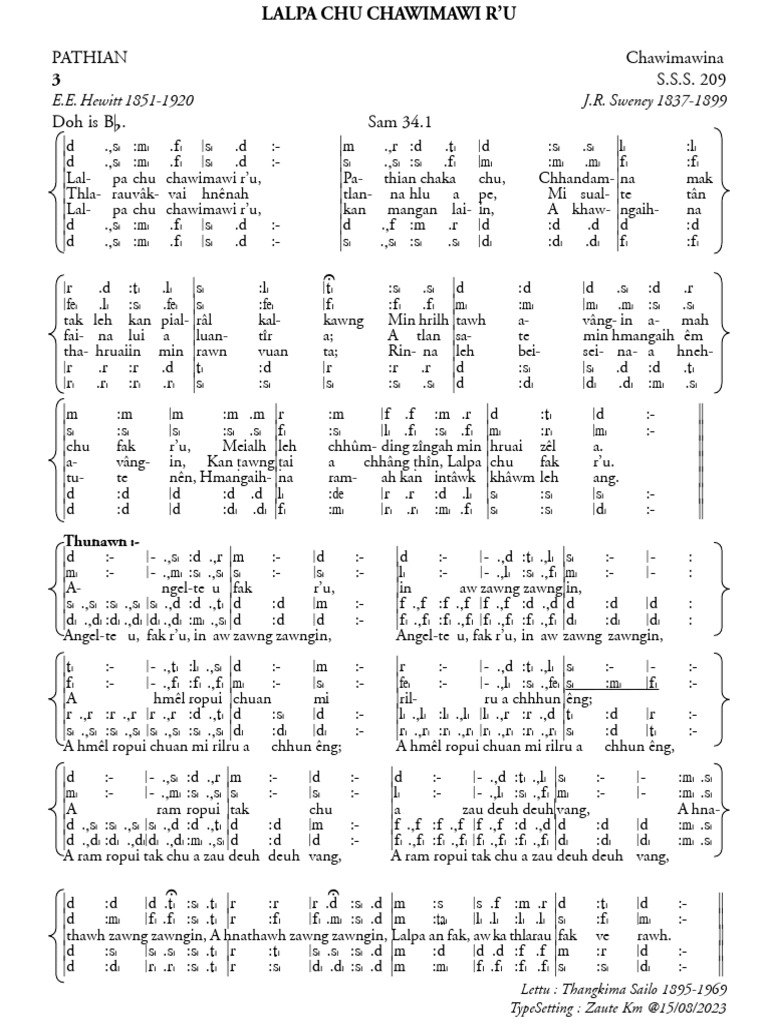 KHB 3 Lalpa Chu Chawimawi Ru | PDF