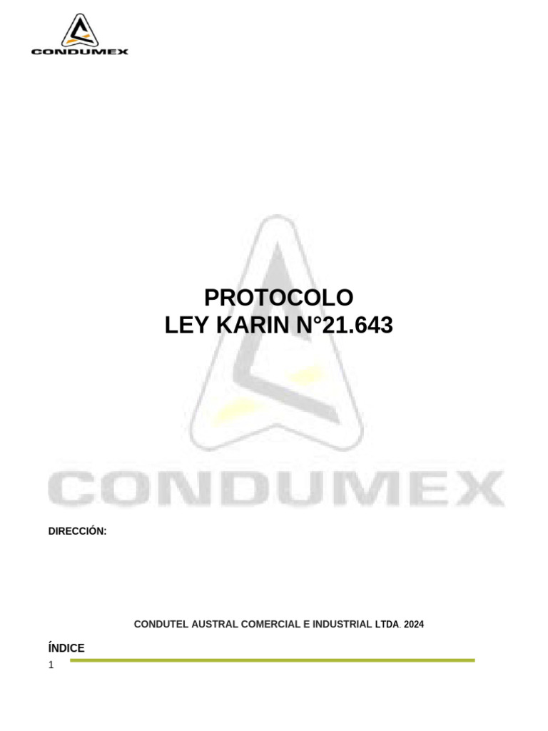 -protocolo-ley-karin 2024 | PDF | Acoso sexual | Seguridad y salud ocupacional