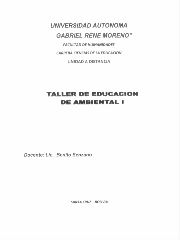 AMBIENTAL I BENITO SENZANO.. Hermy.. | PDF