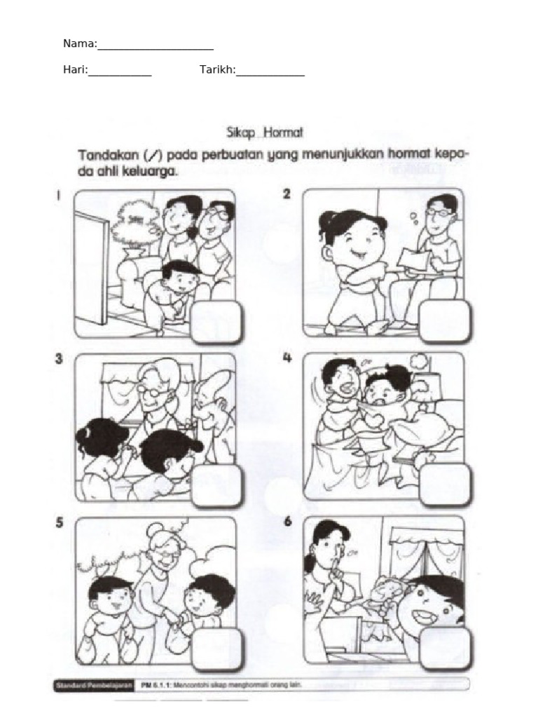 lembaran kerja moral | PDF