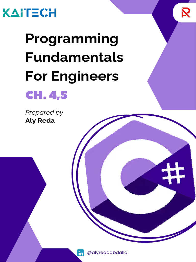 Programming Fundamentals For Engineers CH. 4,5-1 | PDF | Parameter ...