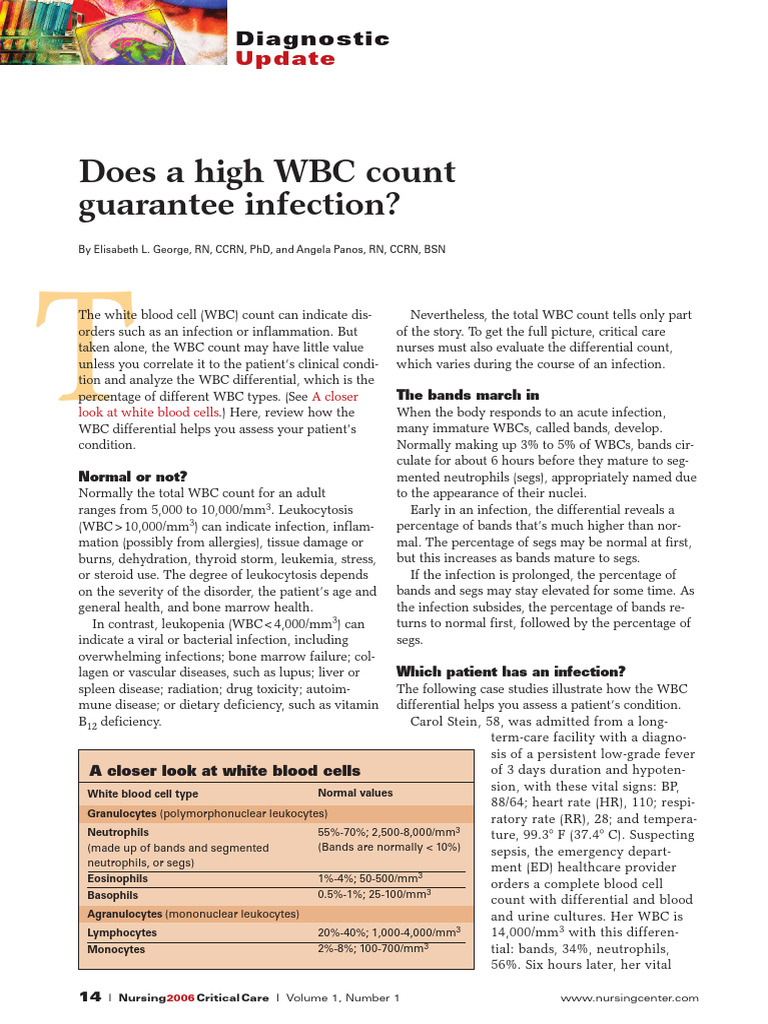 does_a_high_wbc_count_guarantee_infection_.4 | PDF | White Blood Cell ...