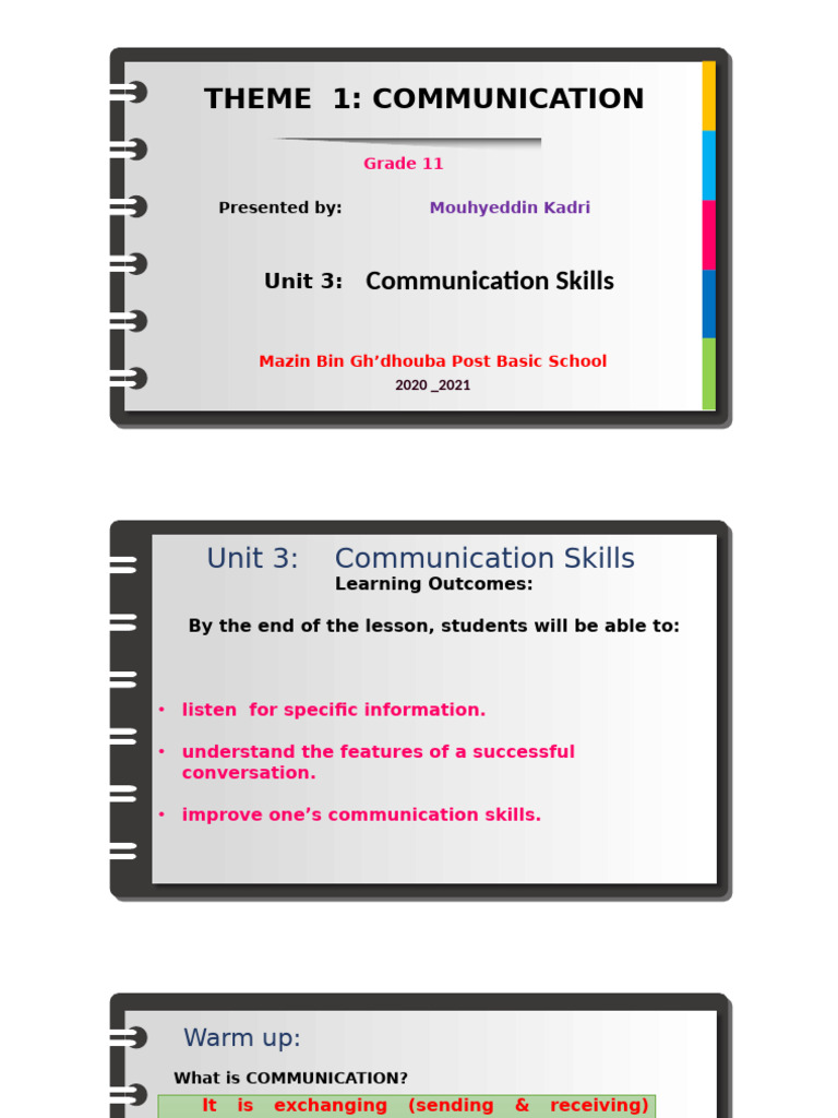 Effective Communication Skills Guide | PDF | Communication | Nonverbal ...