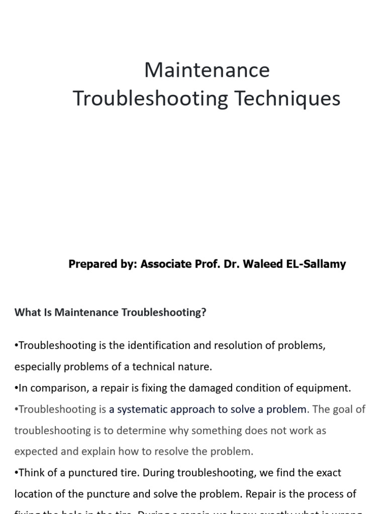 Maintenance Troubleshooting Techniques Guide | PDF | Wear | Corrosion