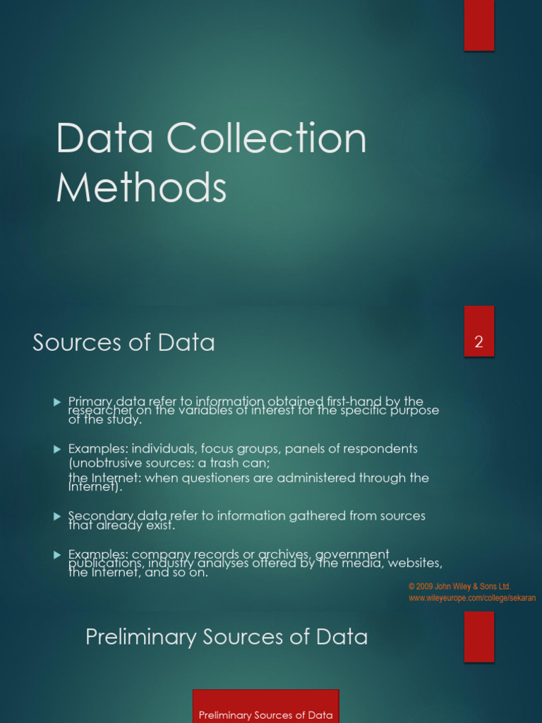 Data Collection Methods | PDF | Data