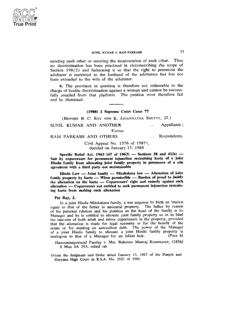 Sushil Kumar v. Ram Prakash | PDF