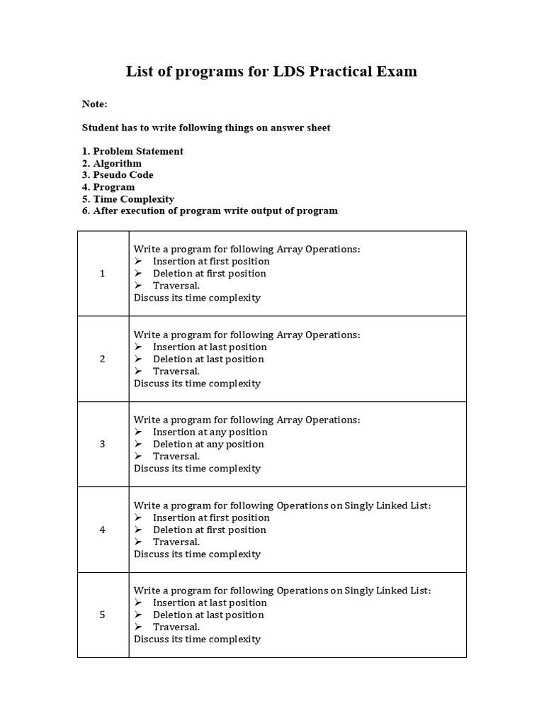 Updated LDS PR Exam Problem Statement | PDF | Time Complexity | Computer Science