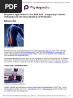 McKenzie Method for Back Pain Relief | PDF | Low Back Pain | Back Pain