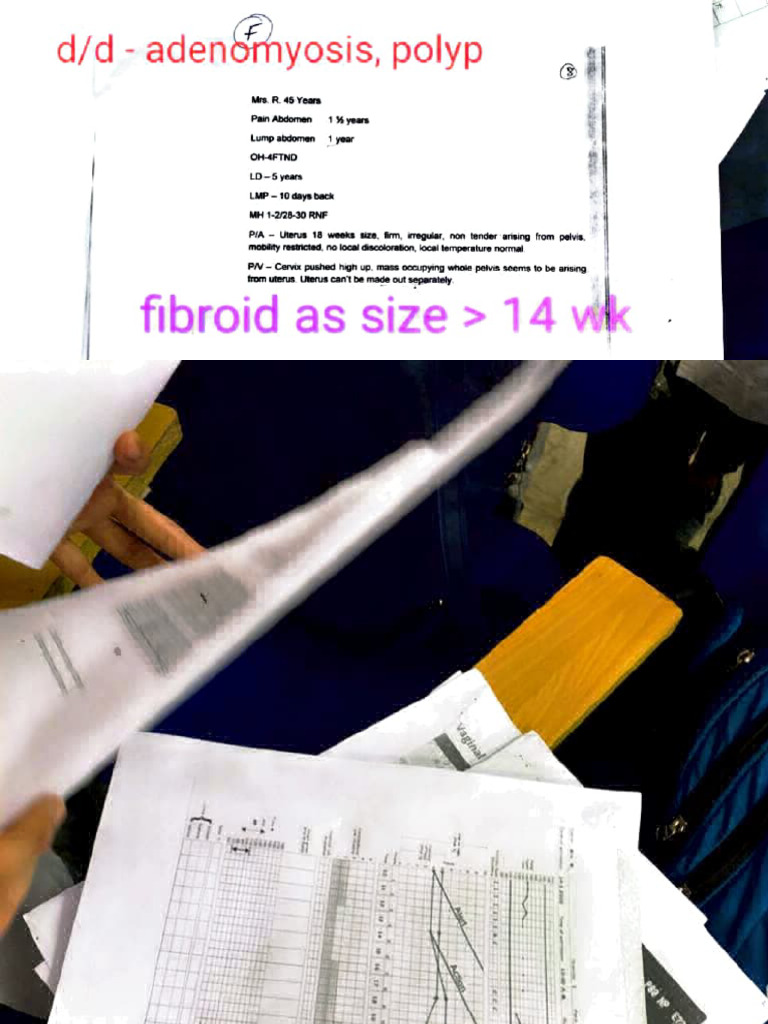 Gynae Short Case & Spotting Ruhs | PDF