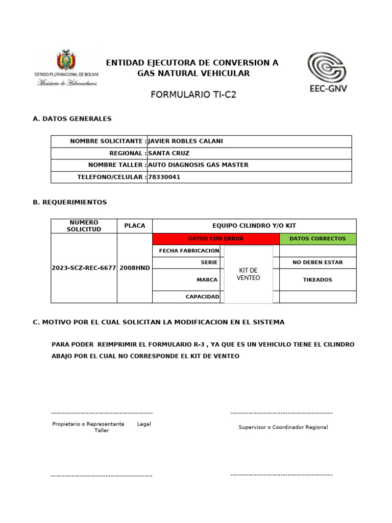 Formularios TC c2 2020 | PDF