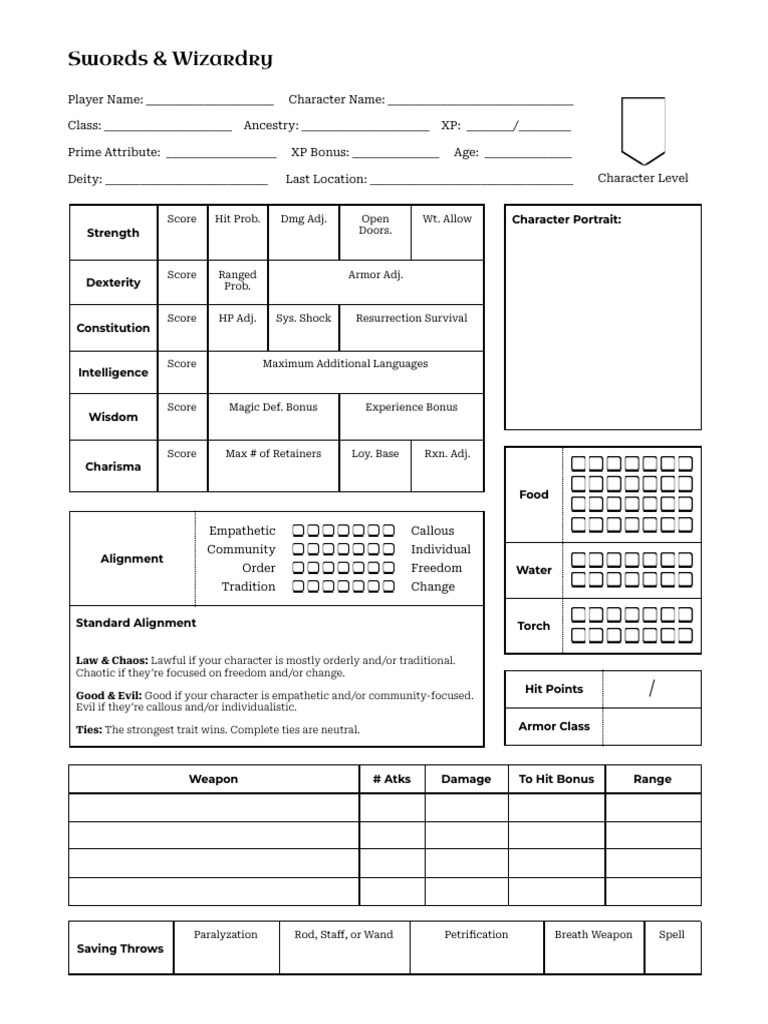 ad&d Character Sheet, Kenyon-2 | PDF | Fantasy Games | Storytelling