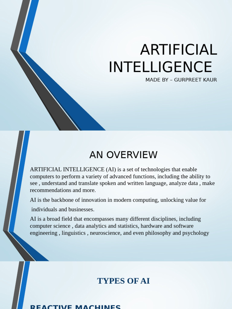 Artificial Intelligence Ppt | PDF