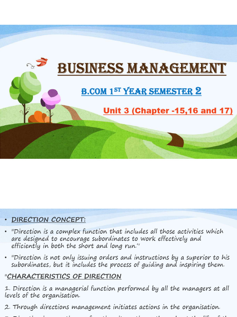 Business Management Unit 3 Chap.15,16 and 17 Notes | PDF ...