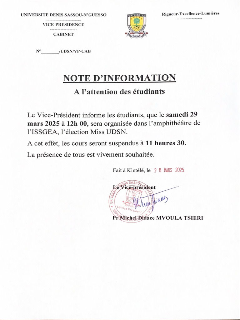 Suspension Des Cours | PDF