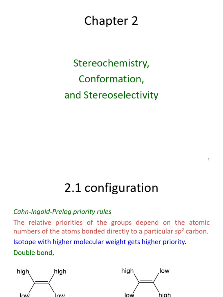 Chapter 2 - Lecture 7&8 Updated Version | PDF | Chirality (Chemistry ...