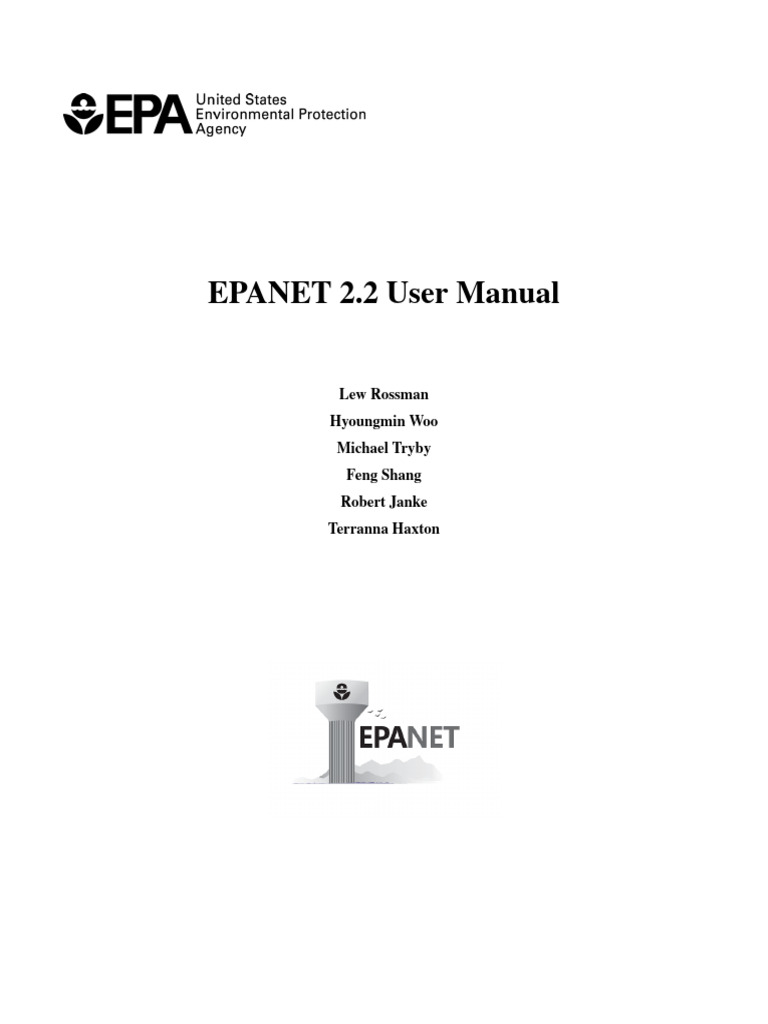 Epanet Userss Manual 2.2.0 | PDF | Computing