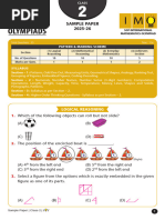 Icso Sample Paper Class-3 2025-26 | PDF | Microsoft Word | Computer Monitor