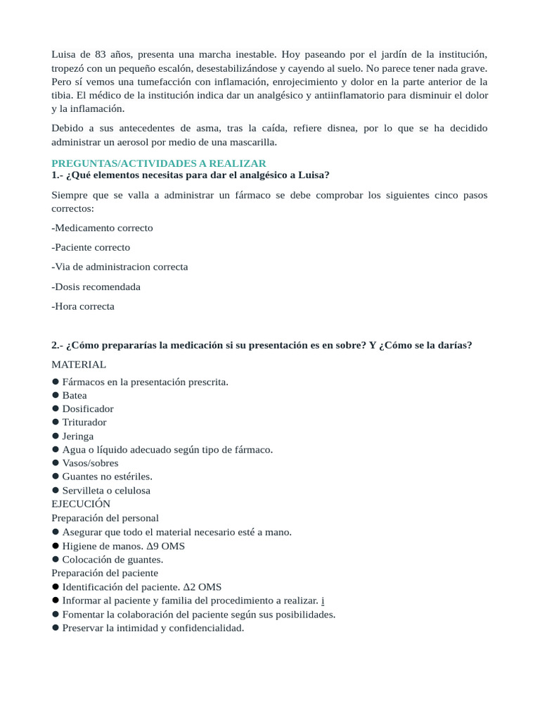 Tareas Modulo 3 | PDF | Reanimación cardiopulmonar | Medicamentos con receta