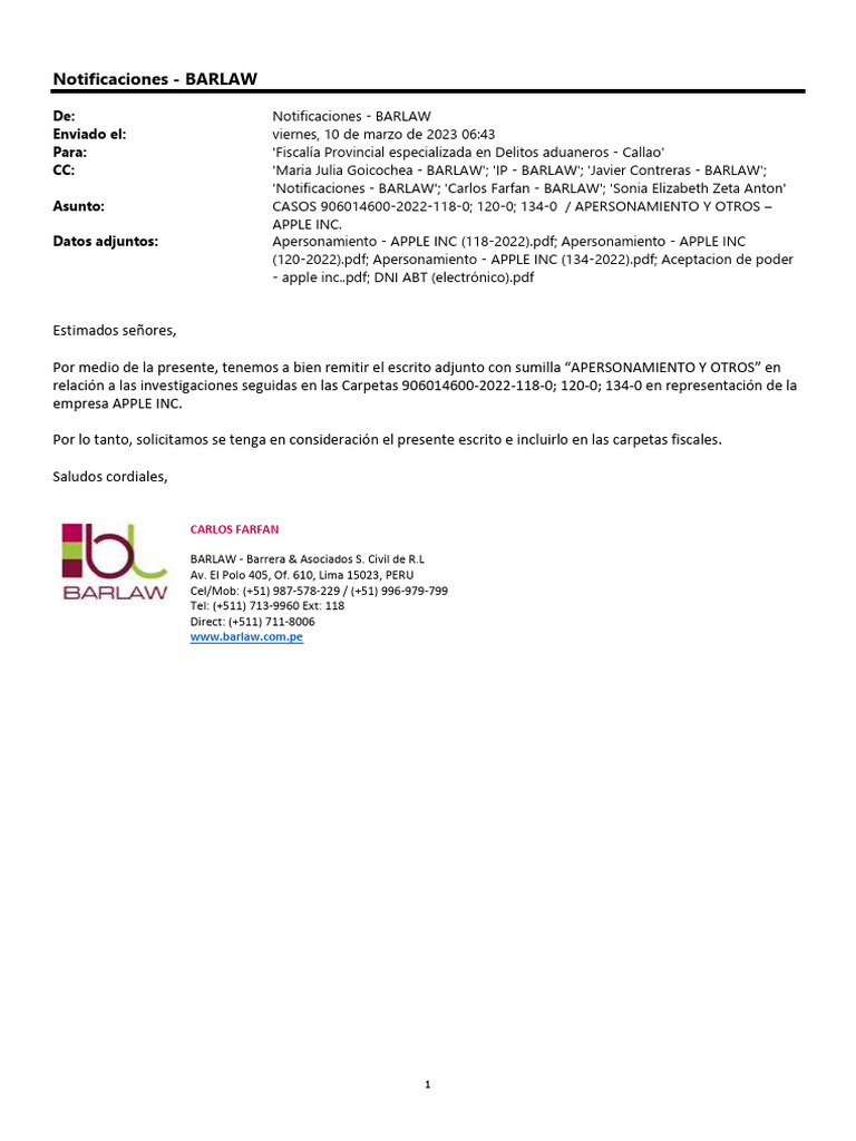 Presentación Escritos | PDF