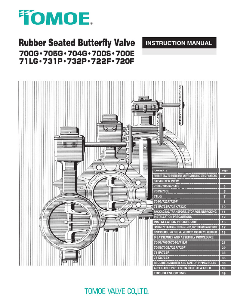 Tomoe Butterfly Valve | PDF
