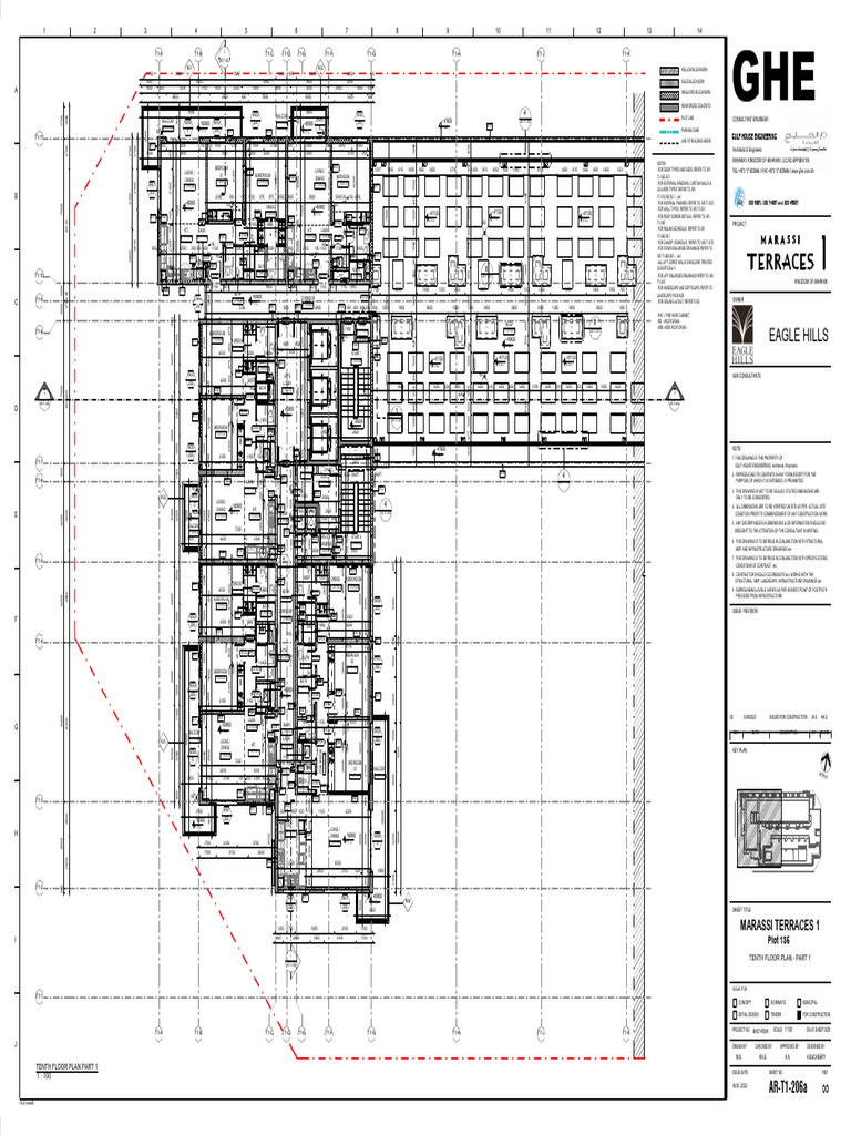 AR-T1-206a-TENTH FLOOR PLAN - PART 1 | PDF | Building | Architectural ...