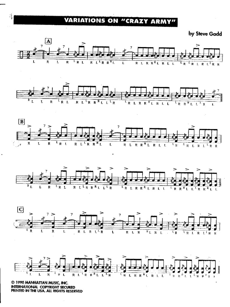 Crazy Army Drum Kit | PDF