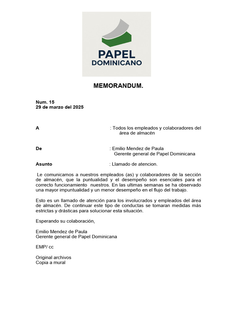 MEMORANDUM | PDF