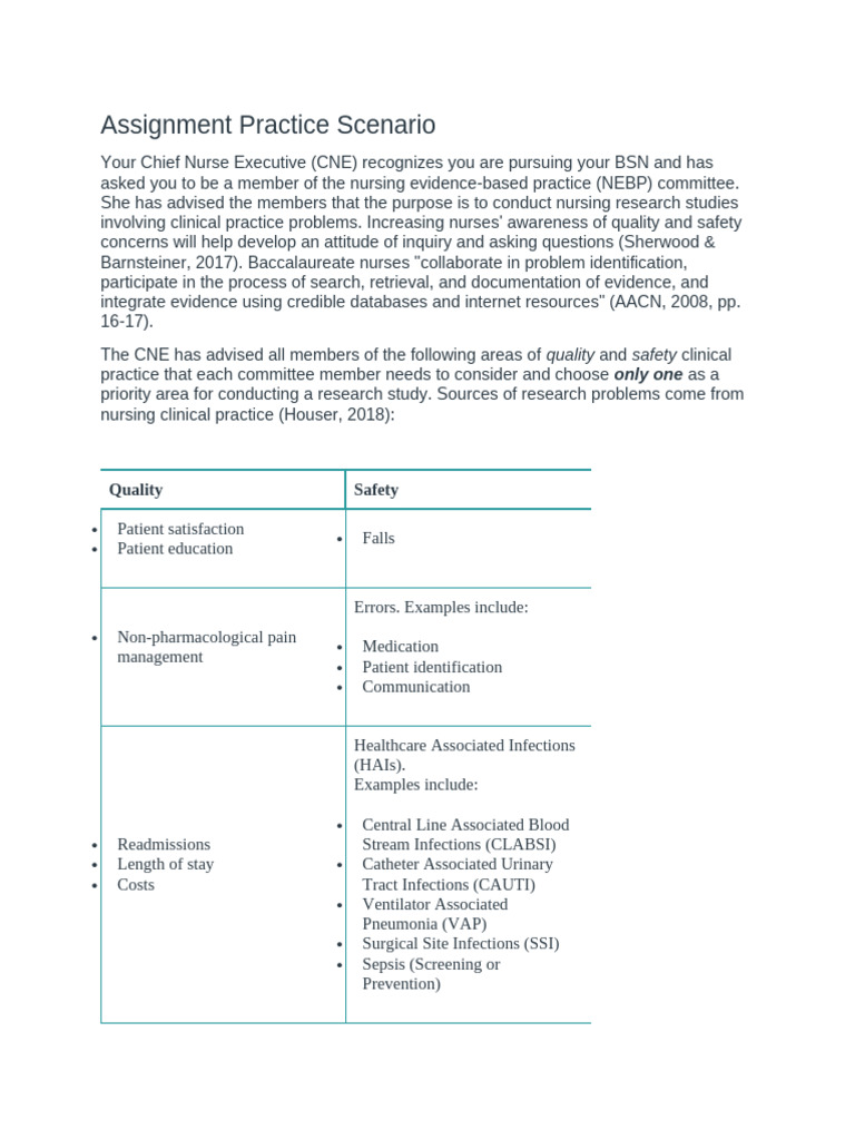 NEBP Committee Research Focus Selection | PDF | Patient | Nursing