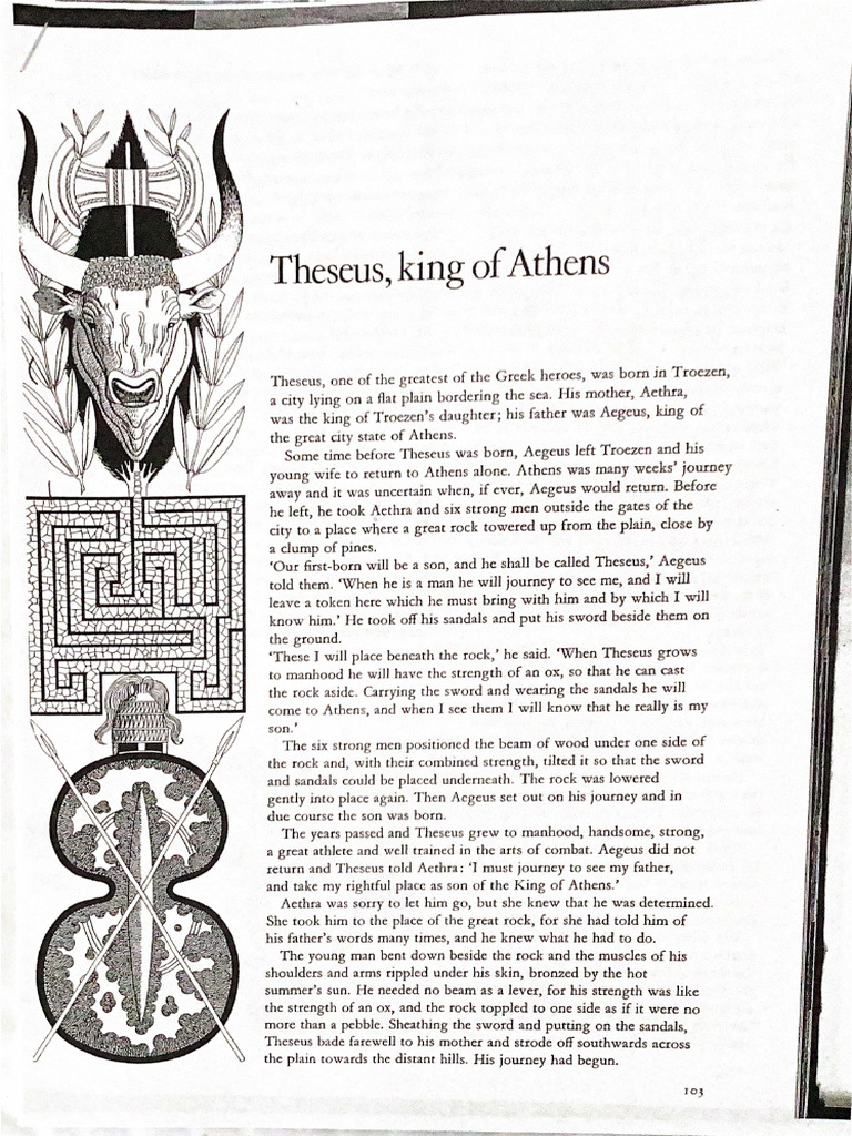 Theseus, King of Athens | PDF