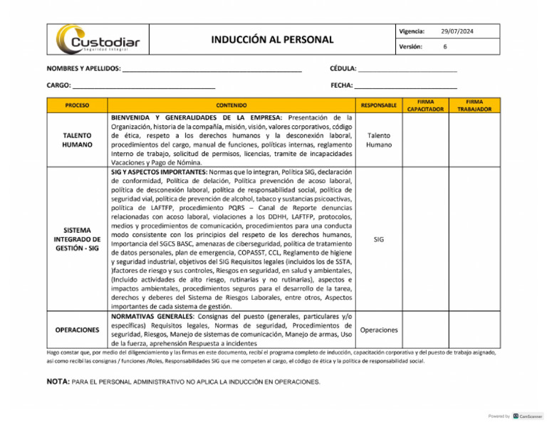 Inducción al Personal V6 (7)(1) | PDF