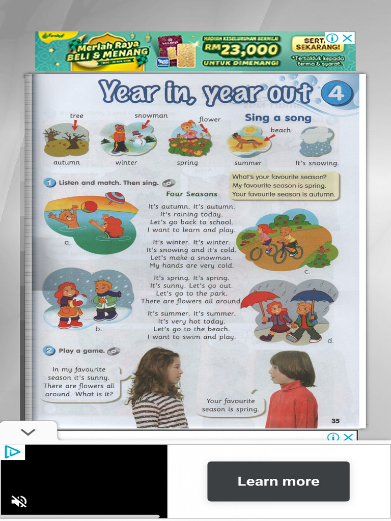 English Year 3 Textbook | PDF