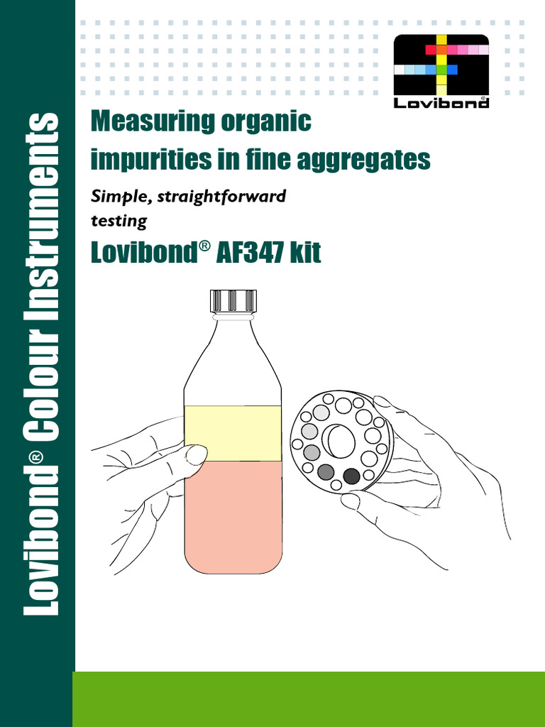 Lovibond - AF347 - Organic Impurities in Fine Aggregates | PDF ...