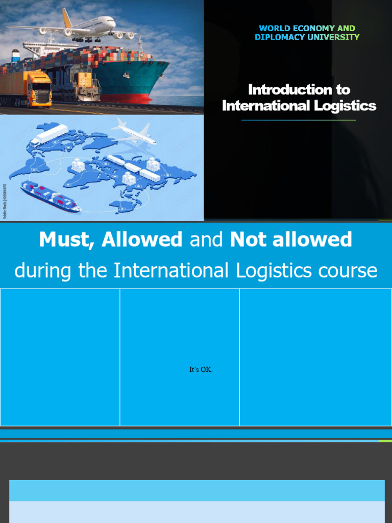 Lecture 1. Introduction To International Logistics | PDF | Logistics ...