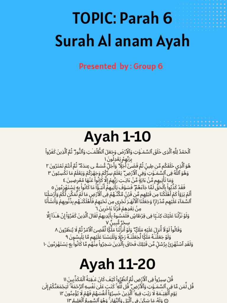 Presentation Group 6 | PDF