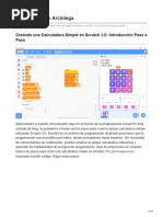 Instrucciones para Crear Una Calculadora en Scratch | PDF | Decimal ...