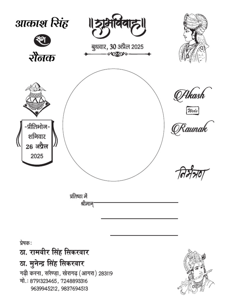 Akash Weds Raunak-1 | PDF