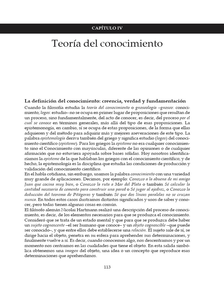 Costa Filosofia Cap5 | PDF | Verdad | Conocimiento