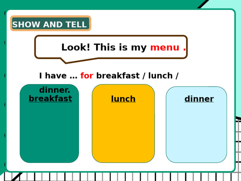 My Daily Meal Menu Overview | PDF