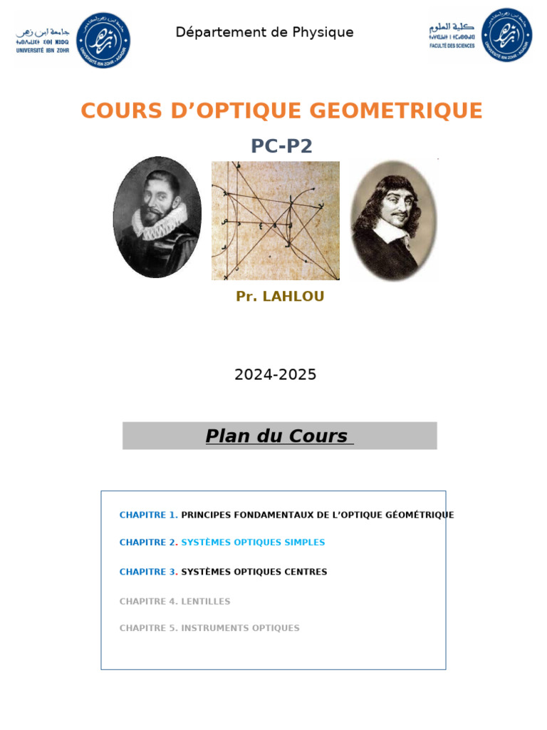 Chapitre 2-partie 3-2025 | PDF | Lumière | Optique