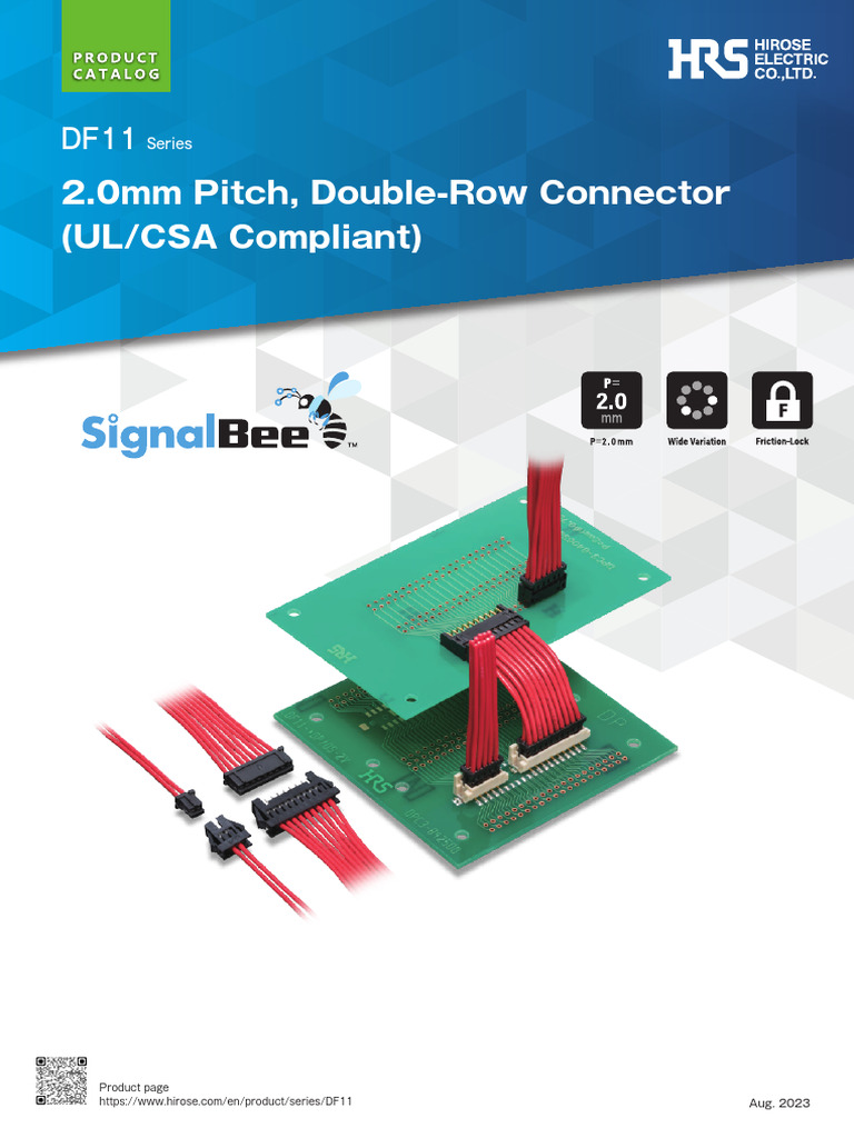 DF11 Double-Row Connector Overview | PDF | Electrical Connector ...