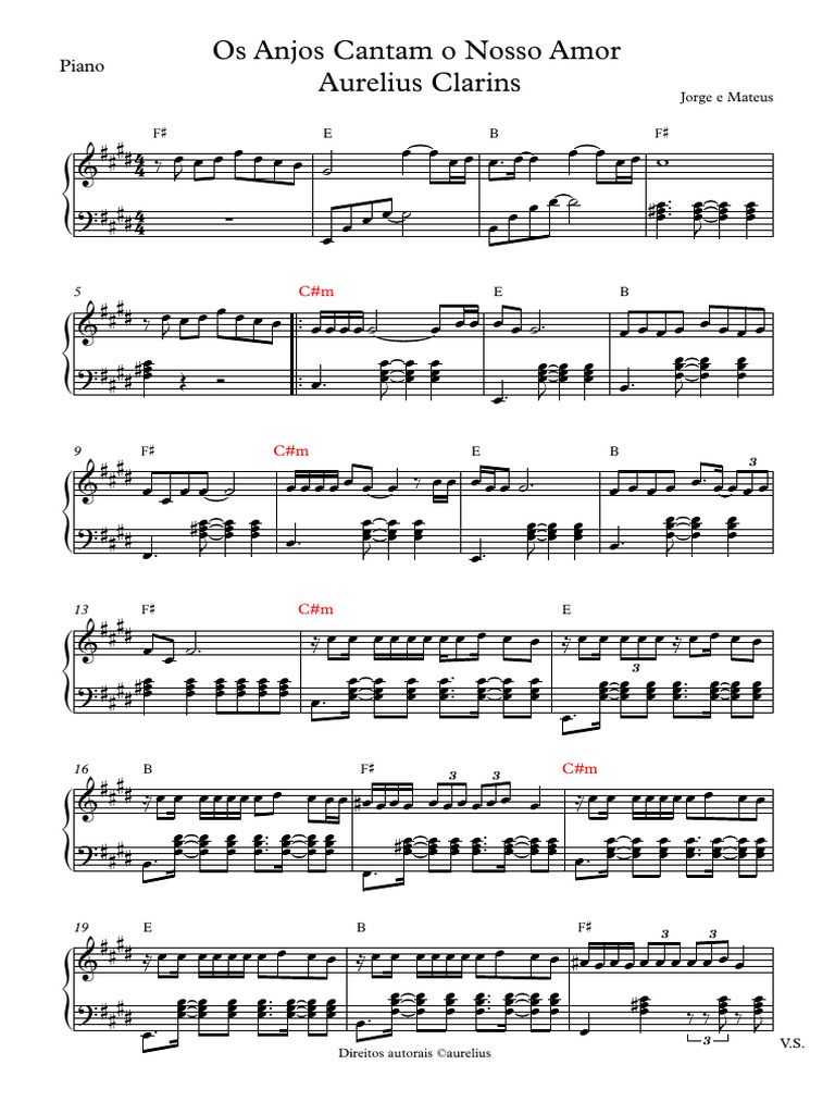 Os Anjos Cantam - Piano | PDF | Ouverture (échecs) | Échecs