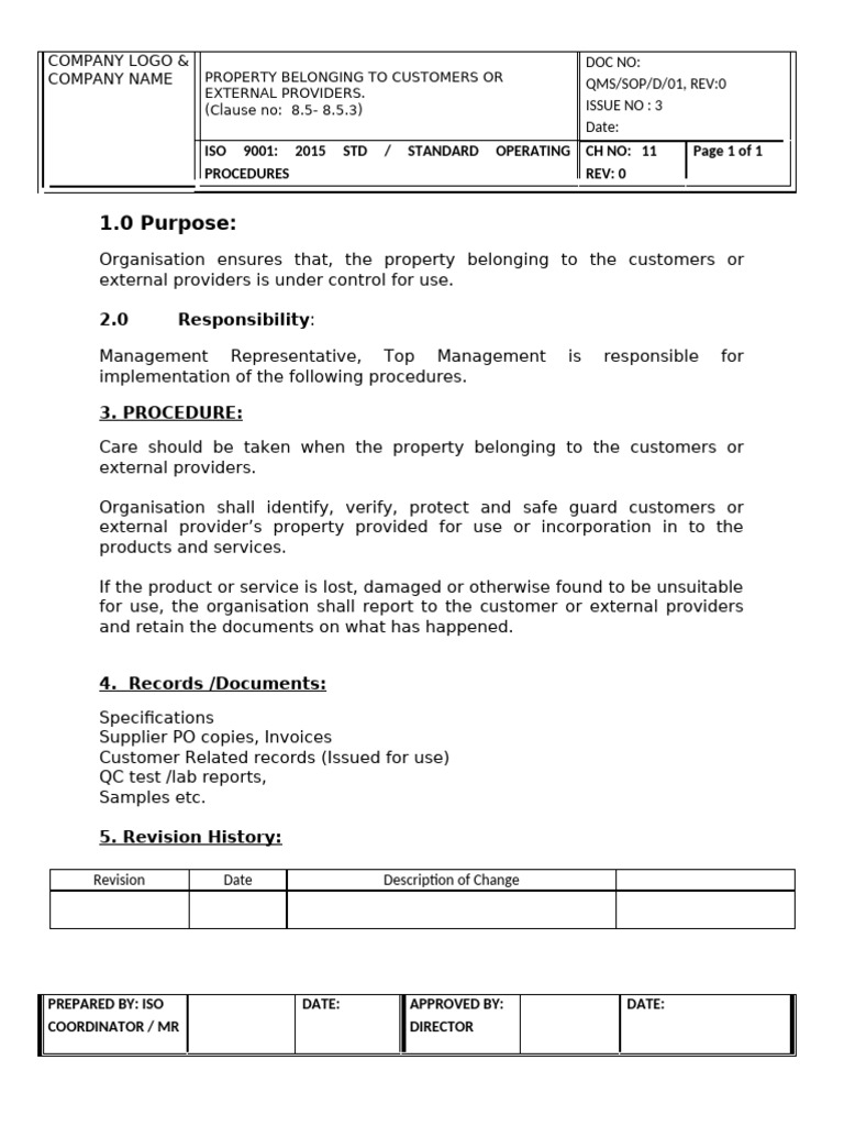 11 Property Belongs To Customers, Ext Providers | PDF