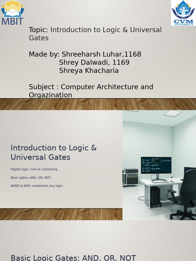Introduction-to-Logic-and-Universal-Gates | PDF