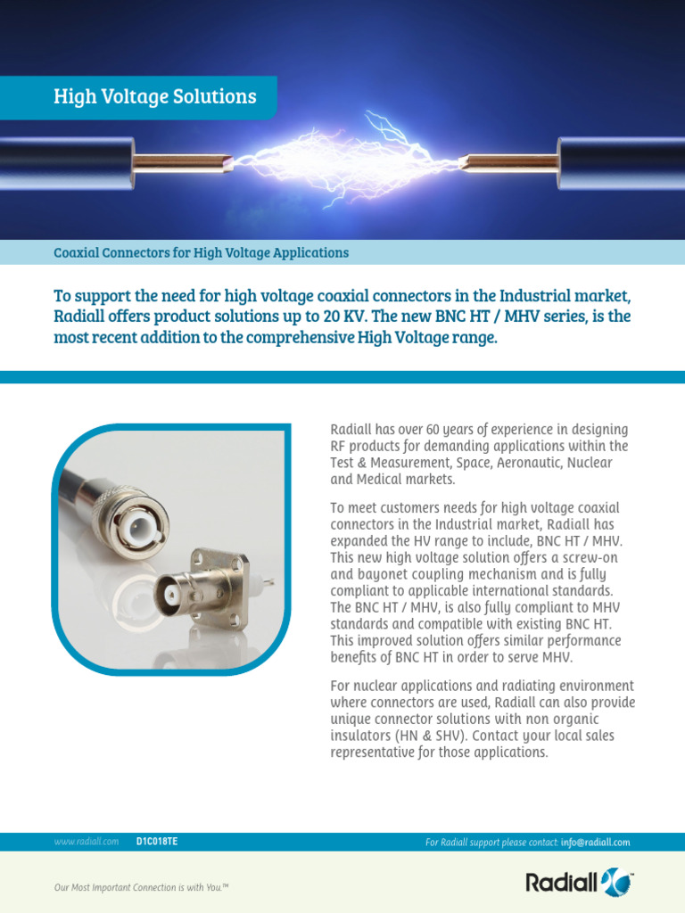 Document MHV HighVoltageSolutions Handout D1C018TE | PDF | High Voltage ...