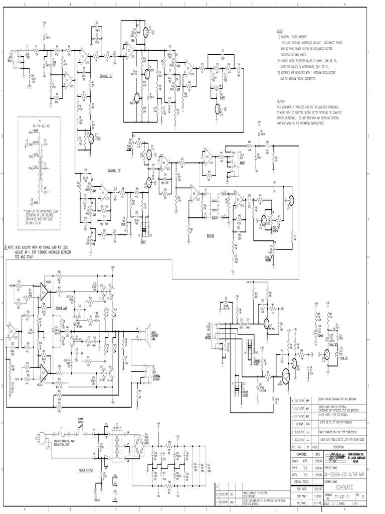 Crate Gx80 Gx212 Esquema | PDF